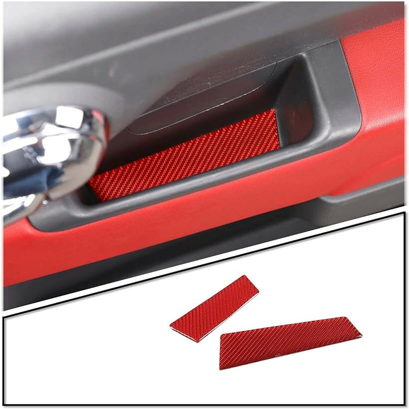 バリエーションコード : 2b2uif5tq0商品コード2b2uyll68u商品名FOR FIAT 500 2011-2019年適用 カーボンファイバースタイルの車内および外装装飾トリムキット スタイル 15 赤 - 炭素繊維のテクスチャブ...