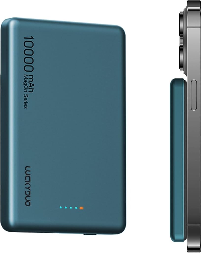バリエーションコード : 2b9voqonv6商品コード2bjvykdj5g商品名Magon モバイルバッテリー 10000mAh 12MM 軽量薄型 モバイルバッテリー マグネット PD20W USB-c出力 ワイヤレス出力 15W fo...
