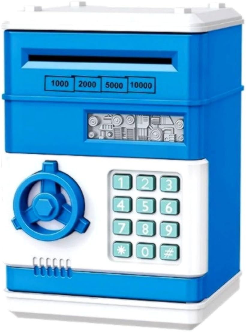商品コード2brpnifgf3商品名貯金箱 ダイヤルロック式 ATM型 金庫 お札 小銭対応 自動収納 セキュリティ付き プレゼント 子供向け 面白雑貨ブランドSolvantaカラーブルーサイズ等13.5 x 13.5 x 19.5cm「安...