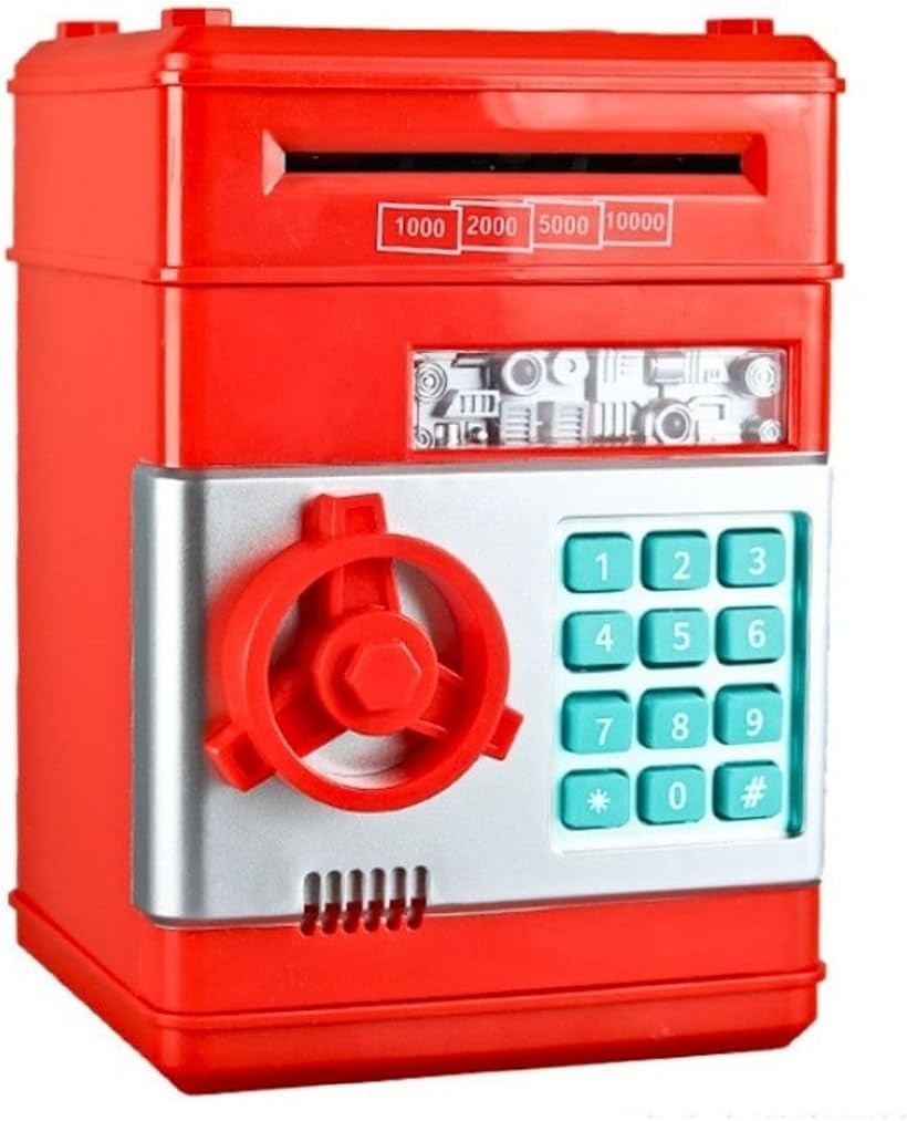 商品コード2brpnylytd商品名貯金箱 ダイヤルロック式 ATM型 金庫 お札 小銭対応 自動収納 セキュリティ付き プレゼント 子供向け 面白雑貨ブランドSolvantaカラーレッドサイズ等13.5 x 13.5 x 19.5cm「安...