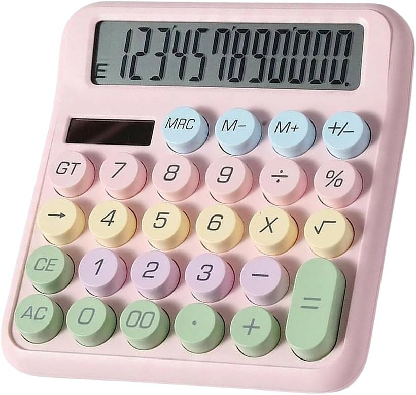 バリエーションコード : 2brnt4tf89商品コード2bktxr3508商品名電卓 おしゃれ 12桁 計算機 かわいい 可愛い SNS映え 音が鳴る 計算機 丸ボタン オフィス デスク ソーラーブランドlattreカラーピンクかわいいパ...