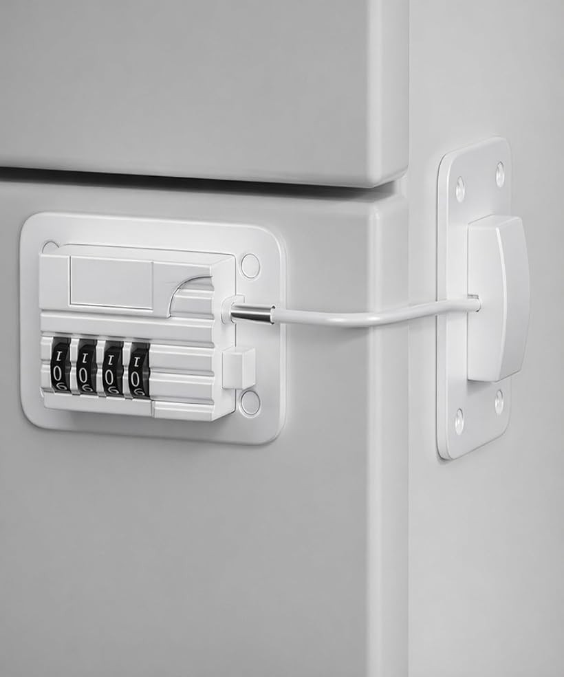 バリエーションコード : 2br0kur5i1商品コード2br0krygp8商品名ドアロック 子供安全 引き出しロック 窓ロック パスワード式 4桁ダイヤル 工具不要 穴あけ不要 粘着 ネジ固定対応 ABS製ブランドRurumiカラーホワイ...