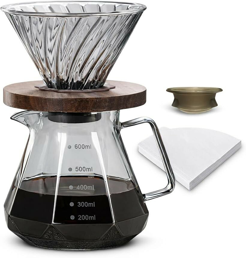 バリエーションコード : 2brrnpypci商品コード2brkf9iu0g商品名コーヒーサーバー 保温 割れない 耐熱 耐熱ガラス おしゃれ 木製ホルダー V60 ハンドドリップ 器具 蓋付き フィルター付き メモリ付き コーヒードリッパ...