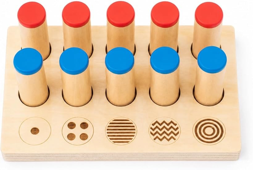 商品コード2bk6vr1qtf商品名感覚訓練 シリンダー モンテッソーリ教育 木製 小学生 親子脳トレ 対象年齢6歳以上ブランドシャンディニー(Chandeny)「音と模様で挑む集中力」 振るたびに音の強弱が変わる木製シリンダーを一本ずつ手...