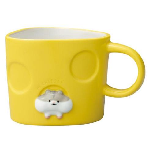 初めての一人暮らしや新生活にはお気に入りのマグカップでユニーク 可愛い マグカップ ギフト ハムスター好き プレゼント毎日が楽しくなるキュートなテーブルウェアシリーズこちらはとってもかわいい[ひょっこりハムマグ]チーズみたいな形がお茶目なマ...