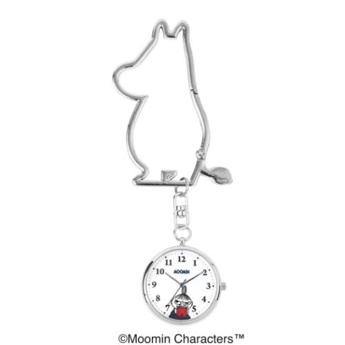 ムーミン型のカラビナがとってもキュート懐中時計 ギフト 贈り物 誕生日 お祝い大人気[Moomin/ムーミン]からまたまた可愛いアイテム登場こちらはバッグやリュックに付けて便利なカラビナ付きのキーホルダーウォッチ文字盤のキャラクターデザイン...