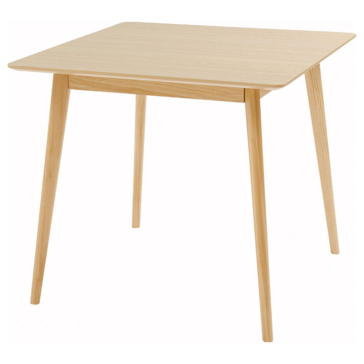 商品のご紹介 どんなインテリアにも合わせやすい、シンプルなスクエアテーブル。 省スペース向けのサイズながら、2人使いでもゆったりと食事ができる80角サイズです。 ※こちらの商品はお客様組み立てとなります。 サイズ W80 x D80 x H...