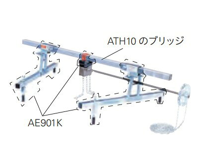 KTC ( 京都機械工具 ) エンジンメカハンガ オプションキット (旧モデル対応キット) AE901K プロの方から初心者まで ・旧モデルのエンジンメカハンガ(ATH10)のブリッジ(バー)を使用し、　衝撃吸収ボディ車対応にするオプション...