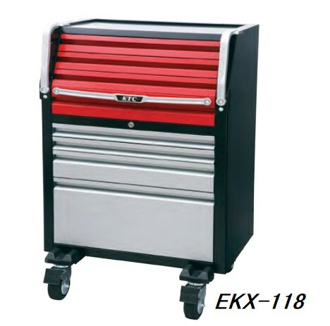 KTC ( 京都機械工具 ) ローラーキャビネット (8段8引出し) EKX-118 プロの方から初心者まで 従来のカテゴリーを超えた新しいスタイルのローラーキャビネットです。日本の整備環境において収納具としてのキャビネットに求められている...