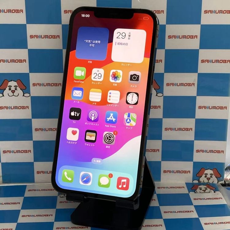 レビュー投稿だけで、保証期間一週間のところ、新品一ヶ月、中古品三ヶ月に延長！さらにストア評価投稿だけでネットワーク利用制限永久保証！ぜひレビュー投稿やストア評価をお願い致します。＜商品概要＞ キャリア　au品名　iPhone12 Pro M...