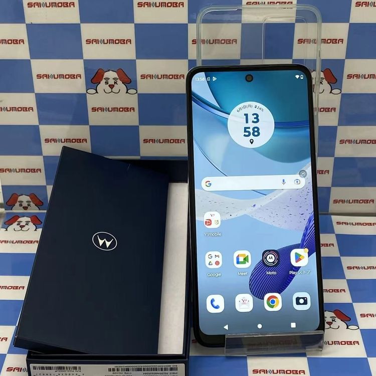 レビュー投稿だけで、保証期間一週間のところ、新品一ヶ月、中古品三ヶ月に延長！さらにストア評価投稿だけでネットワーク利用制限永久保証！ぜひレビュー投稿やストア評価をお願い致します。＜商品概要＞ キャリア　Y!mobile品名　moto g53...