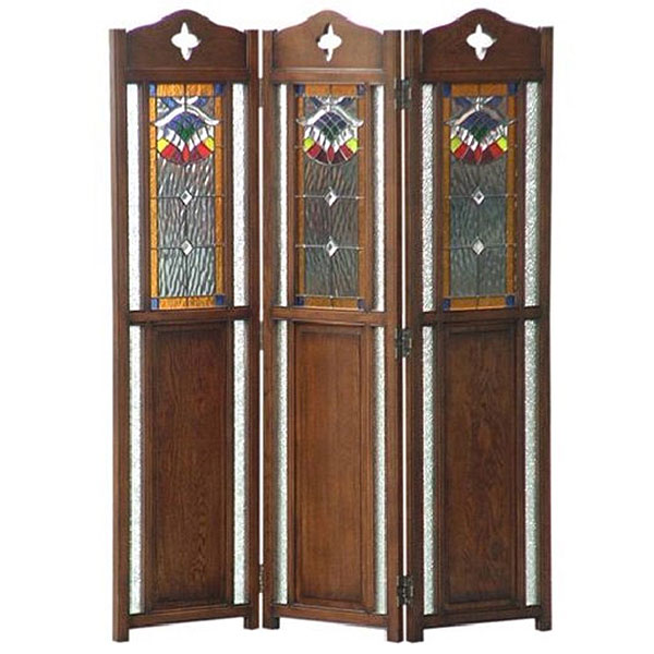 商品名：【玄関前渡-KS24】英国アンティークリプロダクト　オーク　フォールディングスクリーン　【本州送料無料】品　番：032o-502-jgサイズ：W450(/1枚)　D30(/1枚)　H1600(mm)素　材：素材：オーク 塗装：ラッカ...