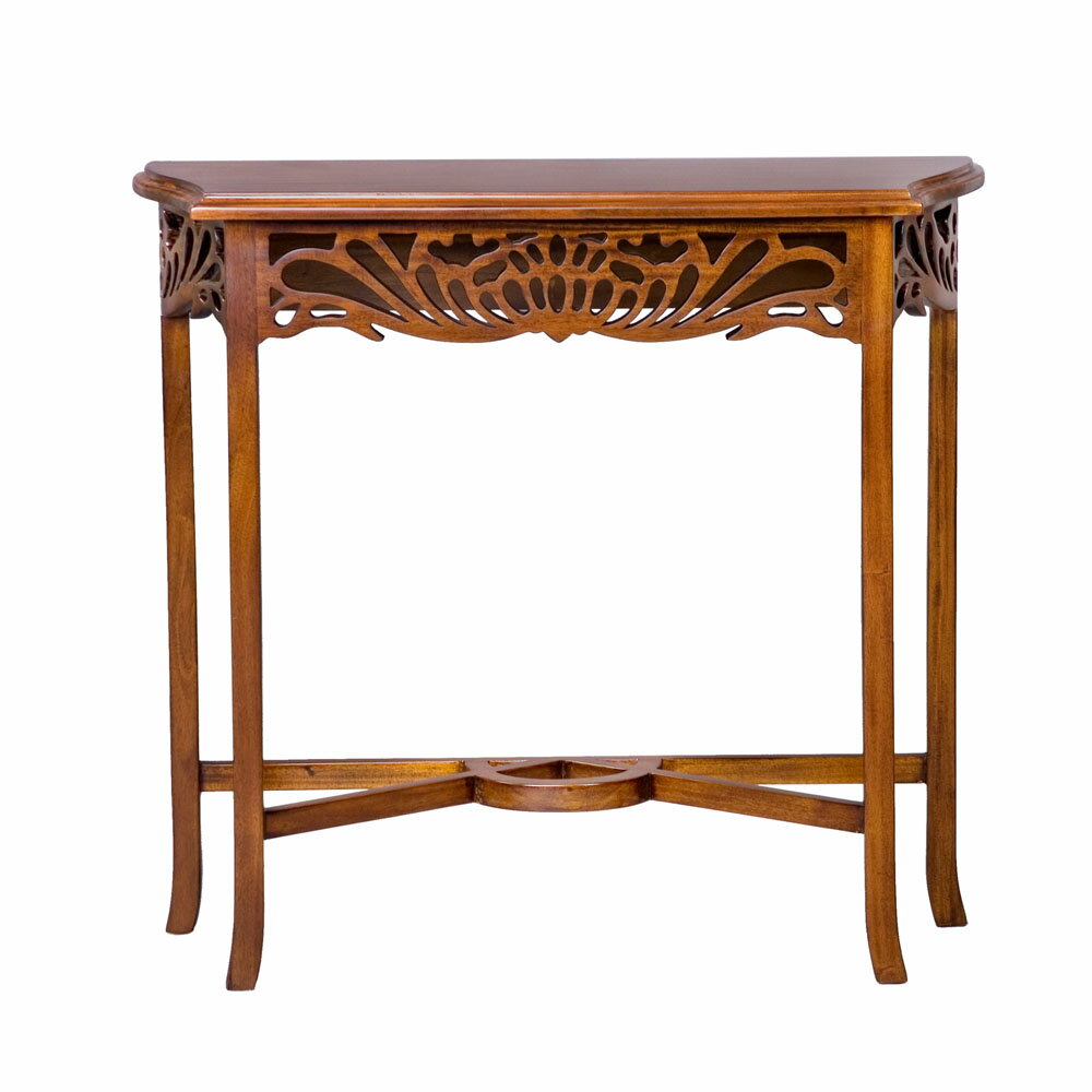 マホガニー　アンティークリプロダクション英国アンティークのデザインを取り入れ、新しく製作されたアンティークリプロのマホガニー材の家具です。 イギリスアンティーク家具を忠実に再現した、マホガニーリプロダクションシリーズ。透かしデザインがポイン...