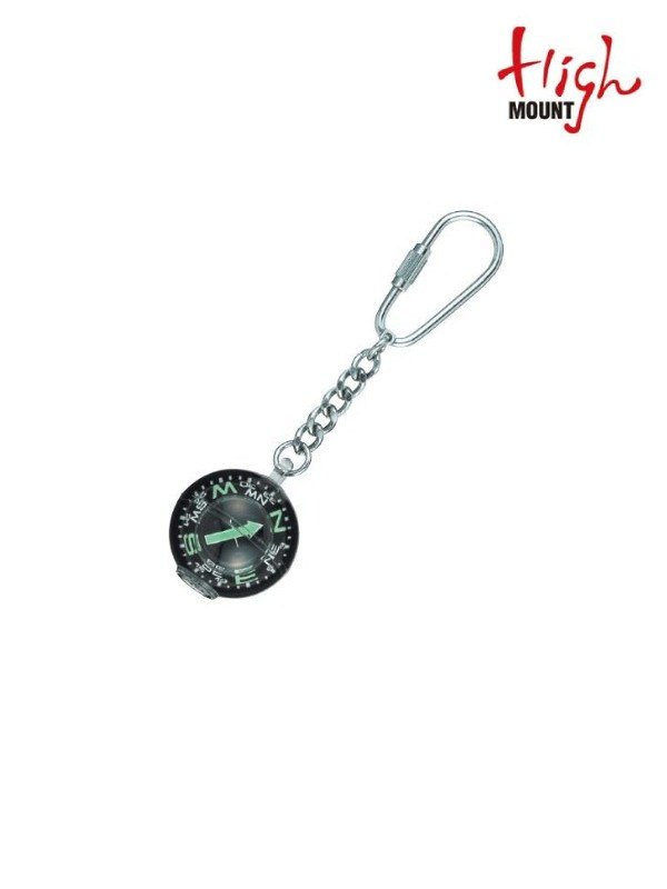 ハイマウント ラウンドキーホルダーコンパス ■メーカー説明文引用 旅行など、いざというときにあると便利なキーホルダーコンパス。 ■サイズ：直径約28mm ■重量：約15g ■材質：アセチ、真鍮 ■日本製 ※メーカー画像を使用しておりますので...