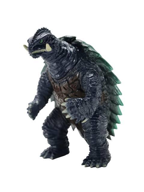 ミドルサイズガメラシリーズ始動！！ ガメラ(1999)を手のひらサイズに落とし込んだ、手になじむ程よいサイズ感のレトロソフビ。 レトロソフビながら造形面、特徴である鋭利な甲羅、前作よりも厳しくなった表情、表皮のテクスチャなどにもこだわりまし...