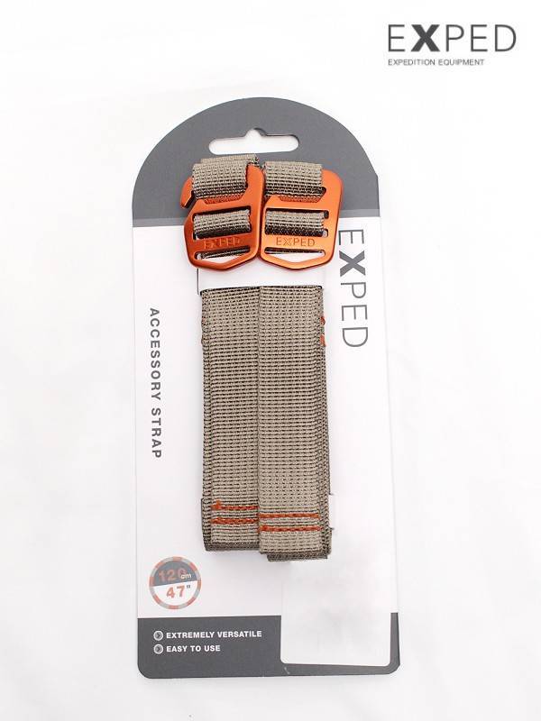 エクスペド ACCストラップ 120cm(2本セット) ■メーカー説明文引用 バックパックにマットなどを外付けするストラップアクセサリー ■仕様 多用途で超軽量のアクセサリーストラップ。バックパックやドライバッグなど、あらゆるものをしっかり...