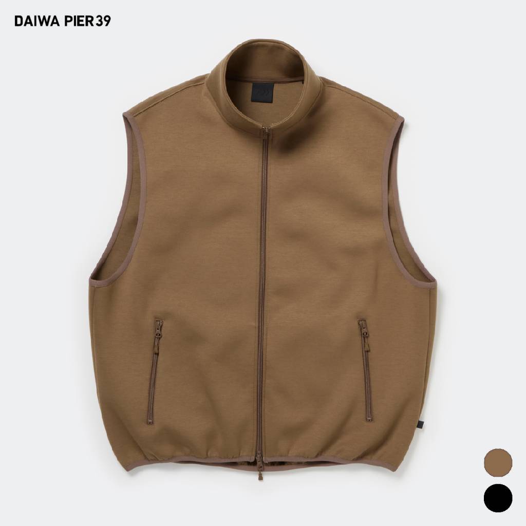 ■DESCRIPTION■DAIWA PIER39 定番のスタンドカラーベスト。同素材のパンツとのセットアップも可能で、リラックスできる外着としても最適です。中空構造の空間により保温性と軽量性を両立したダンボールニット素材を使用。しなやかで...
