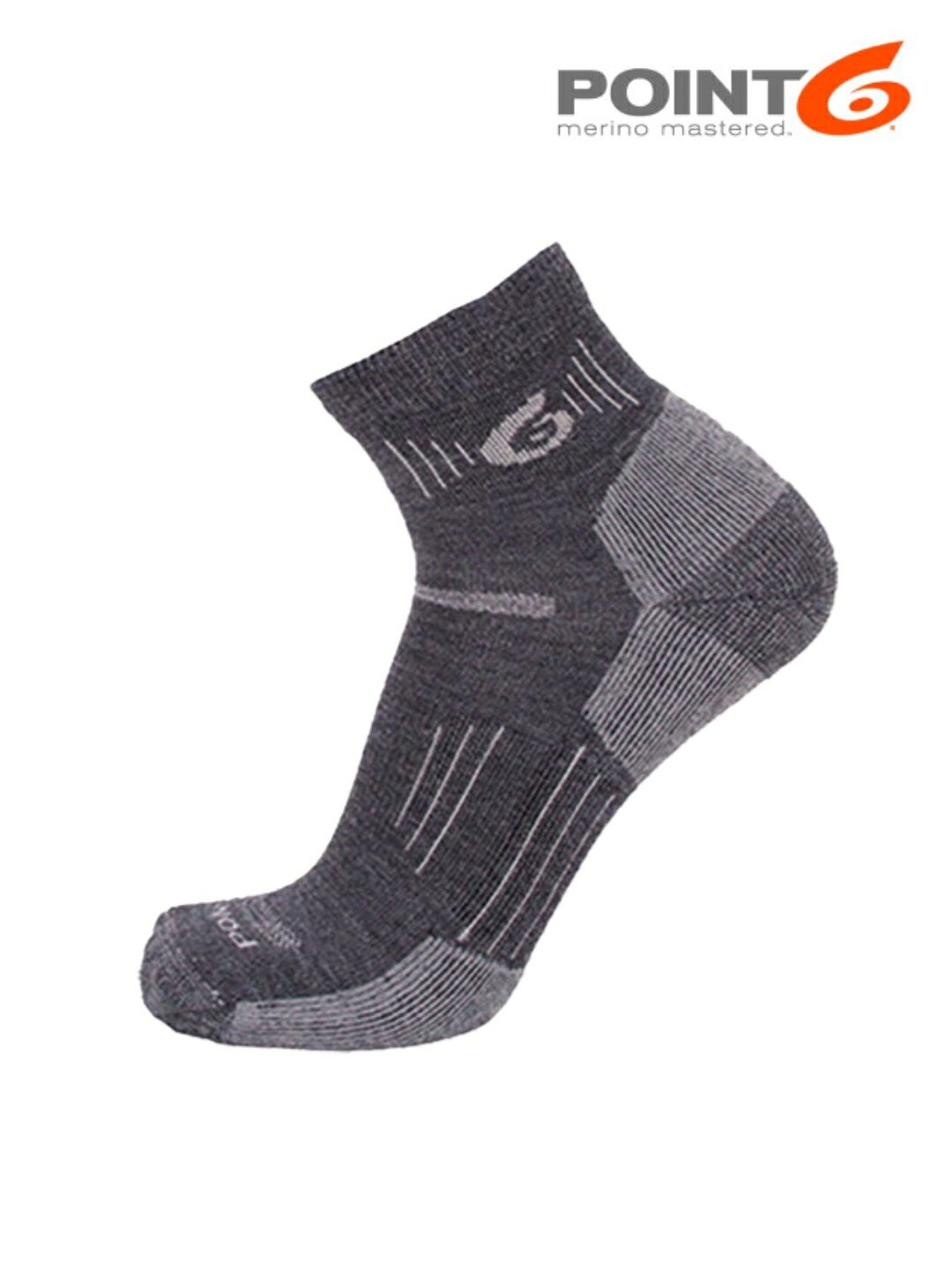 ポイント6 ハイキングエッセンシャル ライトミニクルー ■メーカー説明文引用 This Light cushioned 1/4 Crew sock (2 1/2 inch cuff) features light cushion under...