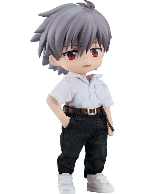 『ヱヴァンゲリヲン新劇場版』より、「渚カヲル」がねんどろいどどーる化！ねんどろいどどーるは、頭部サイズはねんどろいど、体のサイズは布のお洋服も着せやすい大きさの、豊富な可動が楽しめる動かして楽しい手のひらサイズのアクションフィギュアです。制...