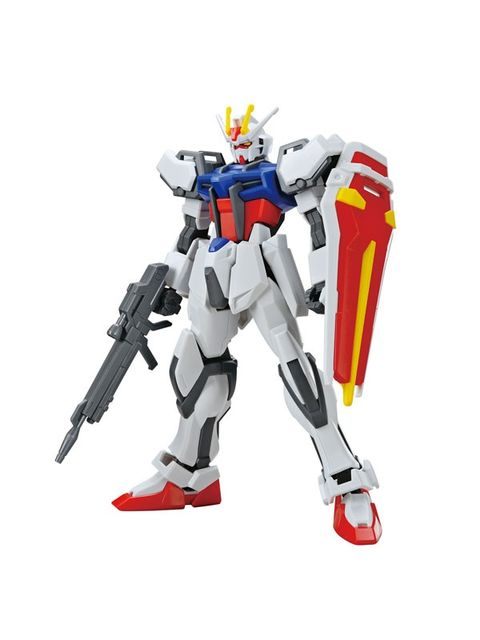 “次世代のファーストガンプラ”第二弾に「ストライクガンダム」が登場！ ■装備にビームライフル、シールドが付属。 ■大胆かつ秀逸なパーツ分割。組み立てるだけで色分けを再現。塗装はもちろんシール貼りも不要。 ■部位ごとにパーツがまとまっていて、...