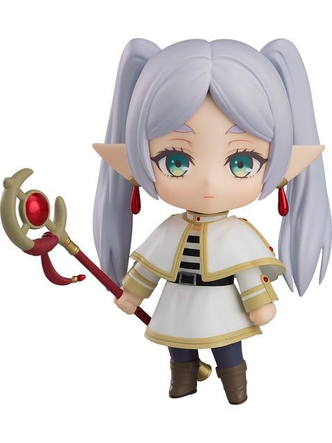 アニメ『葬送のフリーレン』より、「フリーレン」がねんどろいどで登場です！ 表情パーツ：「すまし顔」「むふー顔」「デフォルメ顔」 オプションパーツ：「杖」「魔導書」「蒼月草」ほか 原型制作：パンプキン 制作協力：ねんどろん 塗装済み可動フィギ...