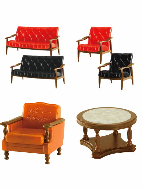 日本を代表する老舗家具メーカー「カリモク家具」の1960?80年代に販売していた通称「オールドカリモク」。 ヴィンテージ家具として、現在でも人気のあるシリーズがカプセルトイで登場！【ラインナップ】1520 赤色1520 黒色1500 赤色1...