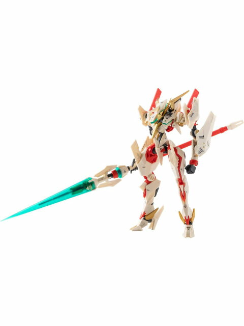 本製品は、別売のAKADENと対になるロボットモデルです。 ロボット本体の形状はAKADENと同一ですが、メインカラーをアイボリーホワイトにしたことで外観イメージが大きく変化。メイン武装の長槍はクリアーパーツを使用したレーザー系武装のイメー...