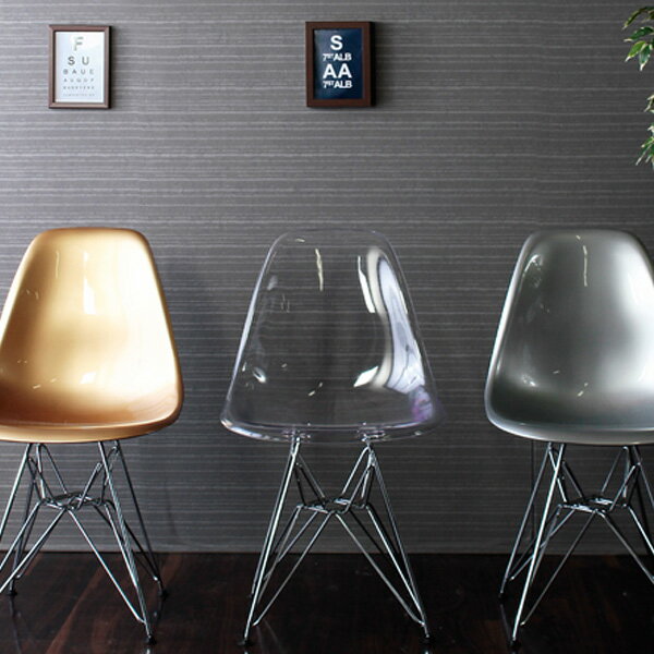 イームズ シェルチェア【本体】 スチール脚：L56×W46×H82　(SH42)cm 木脚：L56×W46×H80　(SH42)cm ■シート素材：ABS樹脂■スチール脚素材：クロームメッキスチール■木脚素材：ブナ無垢材・スチールブラック塗...