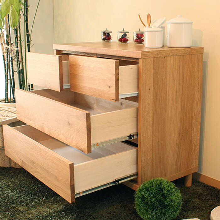 チェスト75サイズ..........................................................................本体：幅75.9×奥行40.0×高さ72.0cm 内寸：引出し1段目 左右...