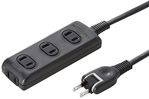 サンワサプライ 火災予防安全タップ 2P・4個口(3m) ホコリ防止シャッター スイングプラグ ネームタグ付き ブラック＜店内2点以上お買上げでさらに200円引クーポン進呈＞ サンワサプライ 火災予防安全タップ 2P・4個口(3m) ホコリ...