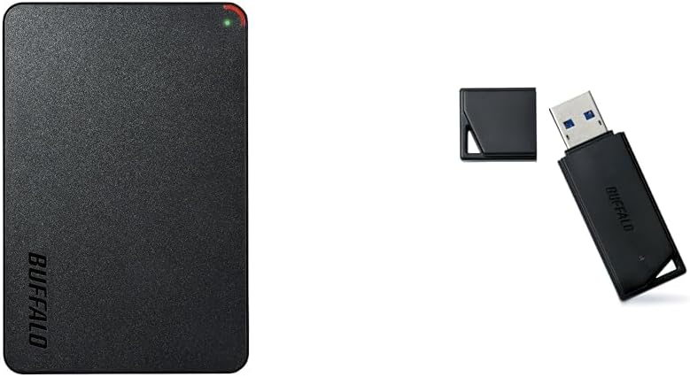 バッファロー BUFFALO ミニステーション USB3.1(Gen1)/USB3.0用ポータブルHDD 2TB HD-PCFS2.0U3-BBA ●故障予測サービス「みまもり合図」に対応●シンプルデザイン&コンパクトサイズ●簡単フォーマッ...