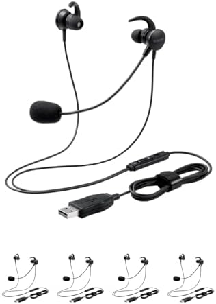 オフィスなどのまとめ買いに便利な、簡易包装にしたHS-EP15UBKの5個セットとなります。オンラインゲーム、Web会議・ビデオ通話、音声チャットでの使用に最適なマイクアーム搭載の耳せんタイプのUSBヘッドセットです。髪型の乱れを気にせずに...