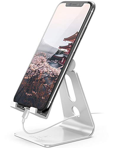 スマホ スタンド ホルダー 角度調整可能 携帯電話卓上スタンド : 卓上 充電スタンドLomicall＜店内2点以上お買上げでさらに200円引クーポン進呈＞ スマホ スタンド ホルダー 角度調整可能 携帯電話卓上スタンド : 卓上 充電スタ...