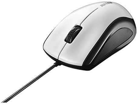 BUFFALO 有線 レーザー 3ボタンマウス ホワイト BSMLU108WH＜店内2点以上お買上げでさらに200円引クーポン進呈＞ BUFFALO 有線 レーザー 3ボタンマウス ホワイト BSMLU108WH 送料無料 ●高精度レーザー...