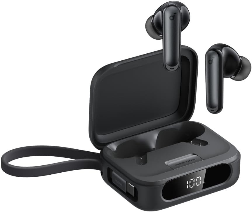 これ一台で、音楽も充電も : 充電ケースに3,000mAhのバッテリーが内蔵されており、外出先でも音楽と充電を切らすことなく、快適な時間をお過ごしいただけます。 スマートフォンへの充電が可能 : 3000mAhのバッテリーと、最大10W出力...