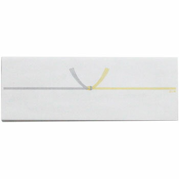 法事などに使えるのし紙です。法事や粗供養などに使える黄白の水引（結びきり）を用いたのし紙です。サイズ：75×210mm　入数：100枚 商品詳細 サイズ 長辺210mm×短辺75mm 入数 1袋100枚入 色 白 容量 原材料 紙 メーカー...