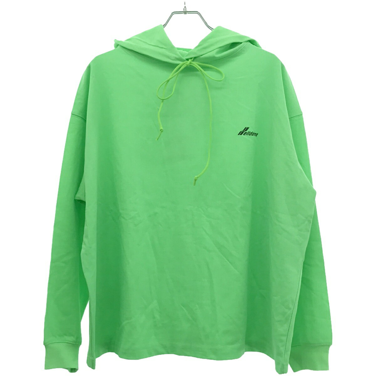 商品管理ID：ITYGWE4854ZG we11done ウェルダン ロゴプリントスウェットプルオーバーパーカー WD-TP4-20-703-U-GR コンディションについて コンディションランクの基準は、当社が設けた基準となります。 感じ...