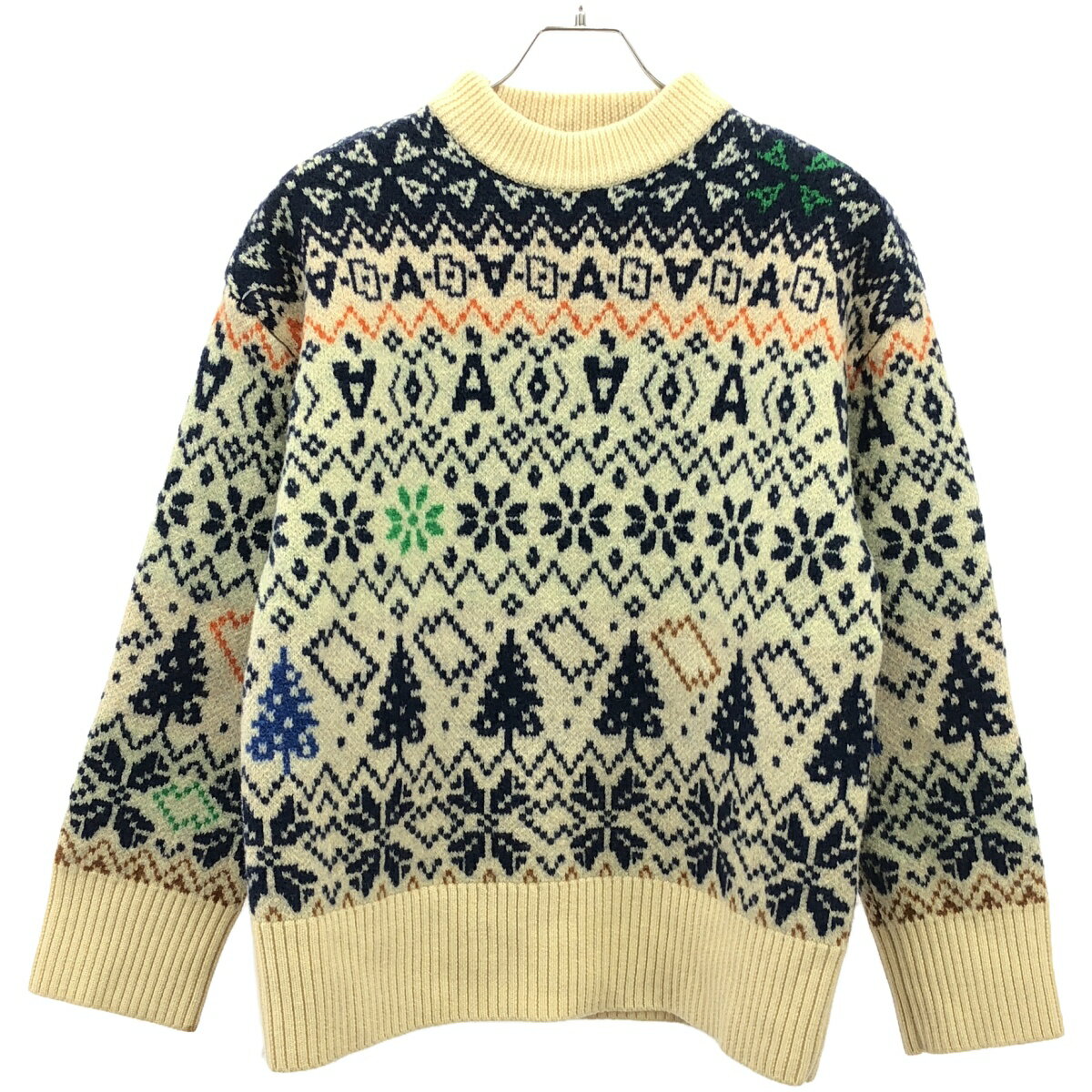 商品管理ID：ITQSPW6FJUPU ADER ERROR アーダーエラー 20AW Adergyle knit ノルディックニットセーター BTAFWLK22IV1 コンディションについて コンディションランクの基準は、当社が設けた基準...