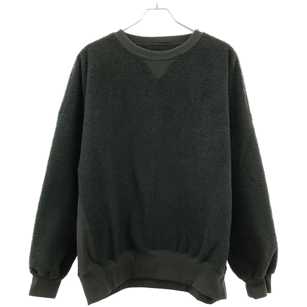 商品管理ID：IT7J6WBB7UK2 1piu1uguale3 ウノピゥウノウグァーレトレ DROP SHOULDER CREW ドロップショルダーフリースクルーネックプルオーバー MRB586-POE330 コンディションについて コン...