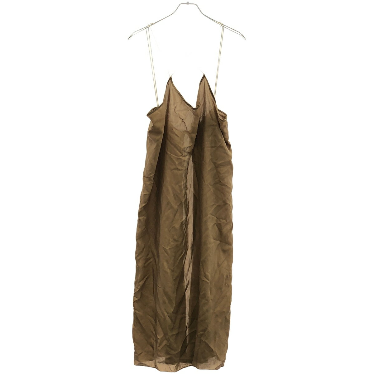 商品管理ID：IT8FY4UOR5JW ATON エイトン NATURAL DYE CUPRA SILK KERSEY キュプラシルクカルゼキャミソールドレスワンピース OPAGKW0700 コンディションについて コンディションランクの基...