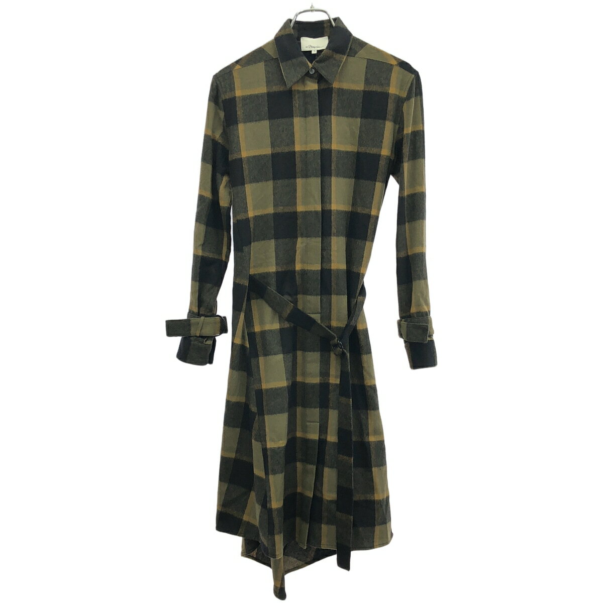 商品管理ID：ITSOYAMVZXE2 3.1 Phillip Lim スリーワンフィリップリム アシンメトリーベルテッドチェックワンピース F315-9008ROF コンディションについて コンディションランクの基準は、当社が設けた基準と...