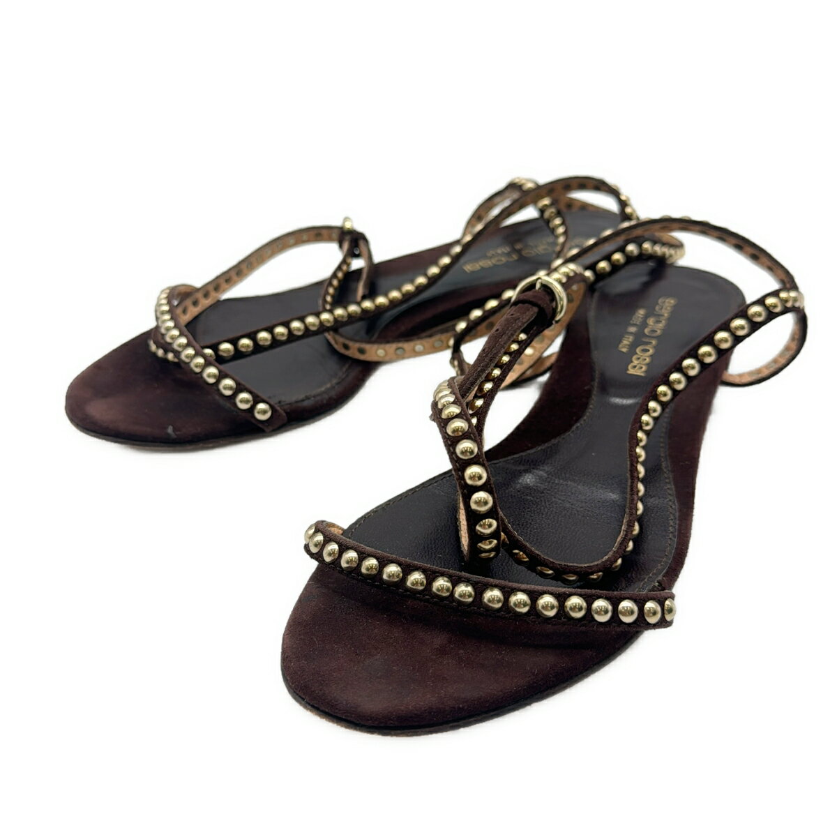 商品管理ID：ITG5D3NNRX00 sergio rossi セルジオ ロッシ スタッズストラップ コンディションについて コンディションランクの基準は、当社が設けた基準となります。 感じ方には個人差がありますので、参考程度にお考え下さ...