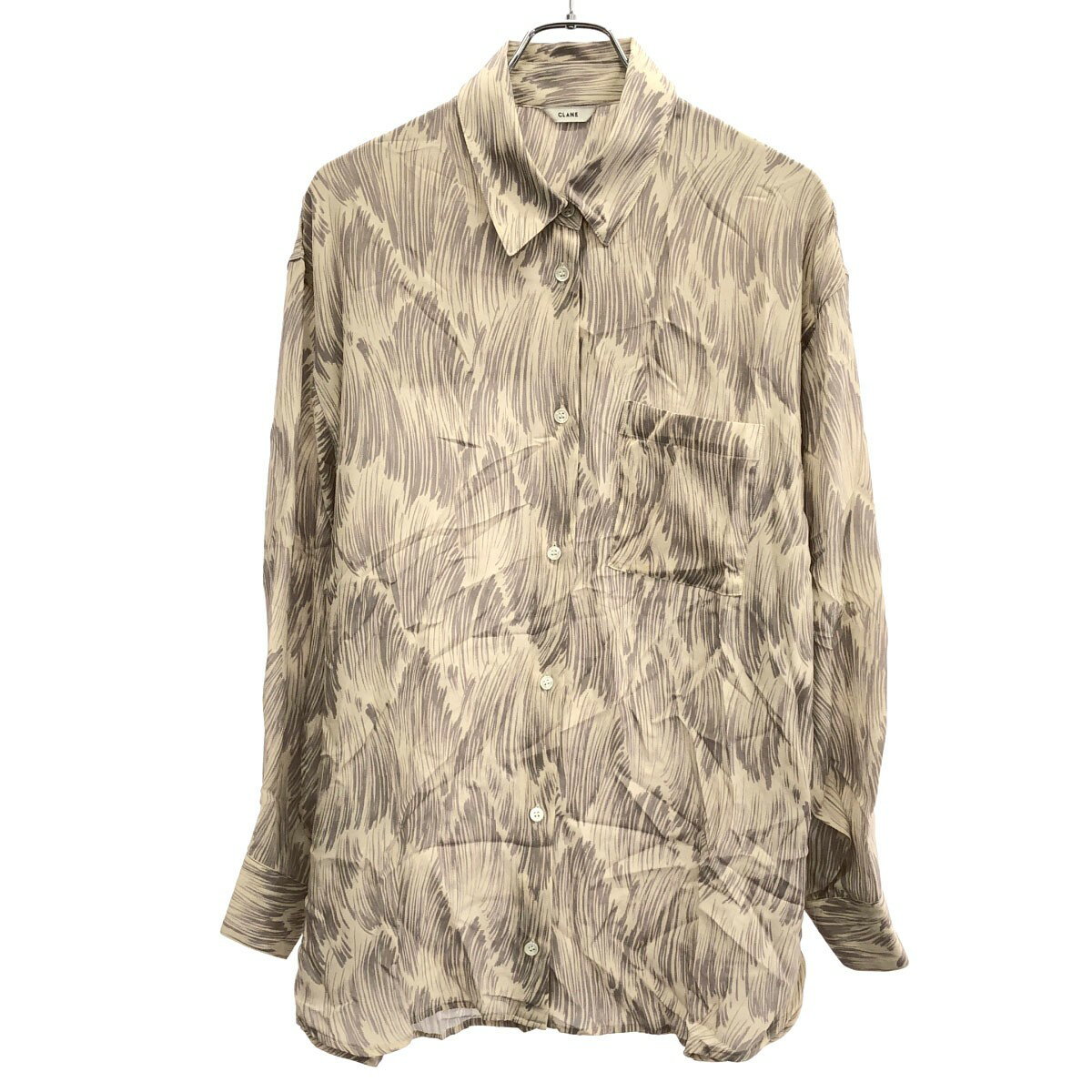 商品管理ID：IT3FIBNG5YJK CLANE クラネ 19SS BRUSH COLOR SILK SHIRTS レギュラーカラーシルクシャツ 16108-3101 コンディションについて コンディションランクの基準は、当社が設けた基準...