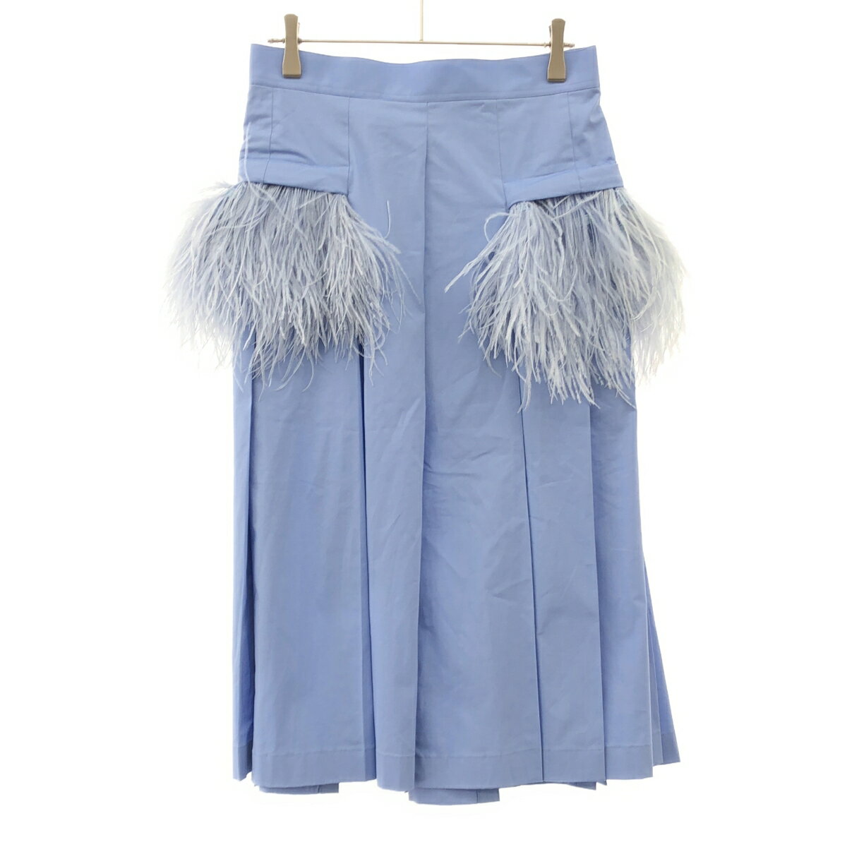 商品管理ID：IT563IETCPXS TOGA PULLA トーガ プルラ 24AW COTTON SKIRT WITH FEATHER コットンフェザースカート コンディションについて コンディションランクの基準は、当社が設けた基準とな...