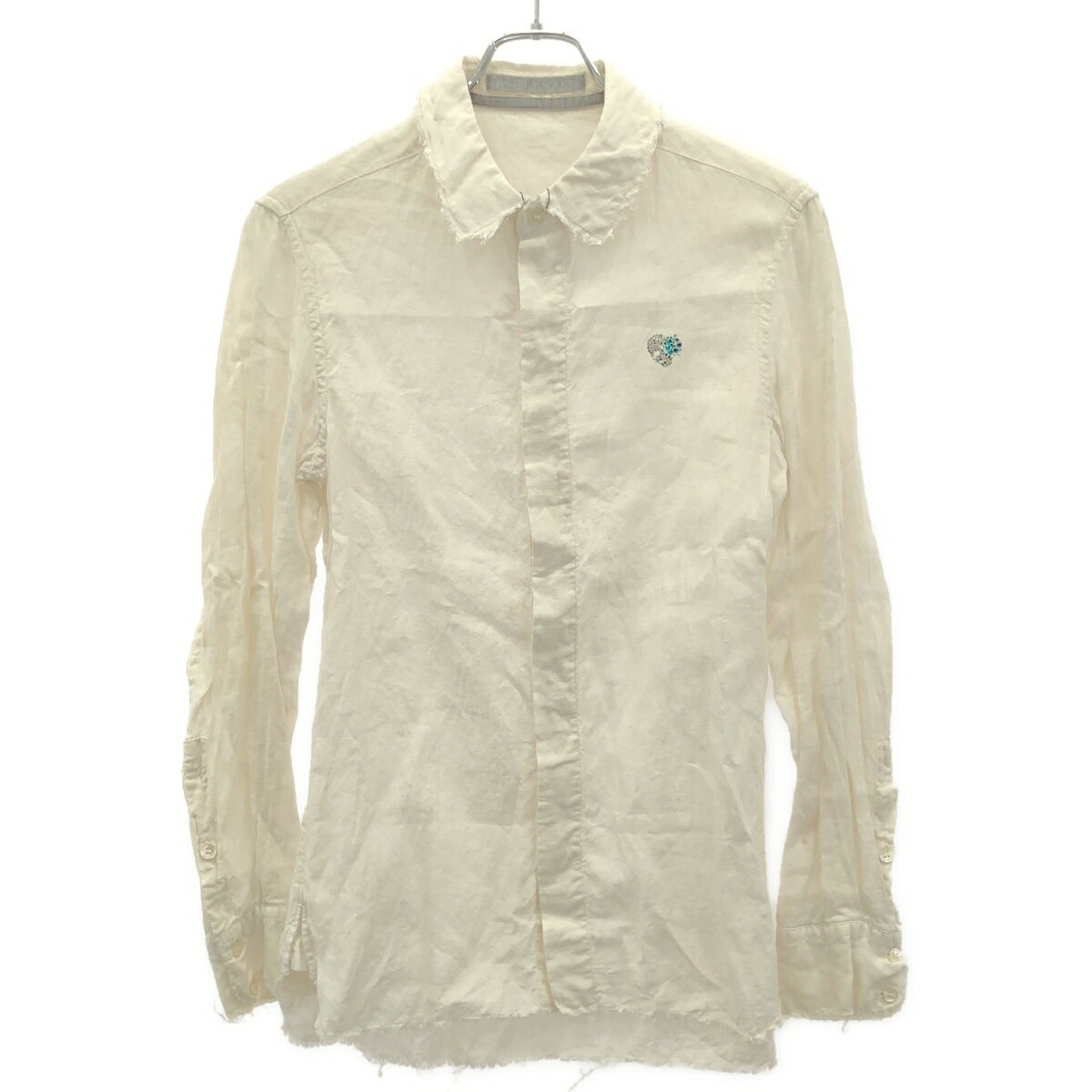 商品管理ID：ITKZ4P75YV8D FranCisT_MOR.K.S フランシストモークス ハイビスカルスワロ リネンダメージシャツ MS2022A コンディションについて コンディションランクの基準は、当社が設けた基準となります。 感...