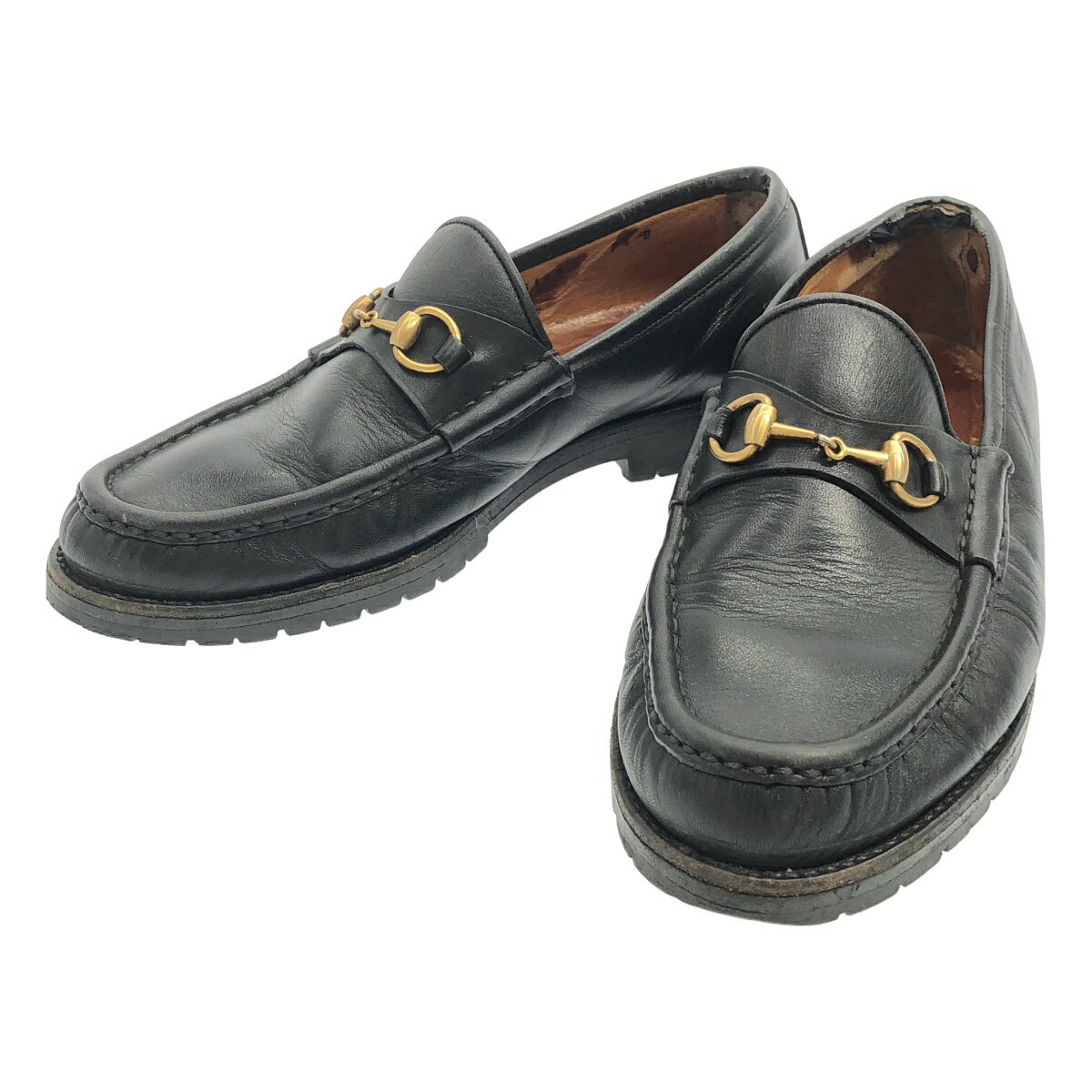 商品管理ID：IT1BRK9K4UX2 GUCCI グッチ ホースビット レザーローファーシューズ 6105 コンディションについて コンディションランクの基準は、当社が設けた基準となります。 感じ方には個人差がありますので、参考程度にお考...