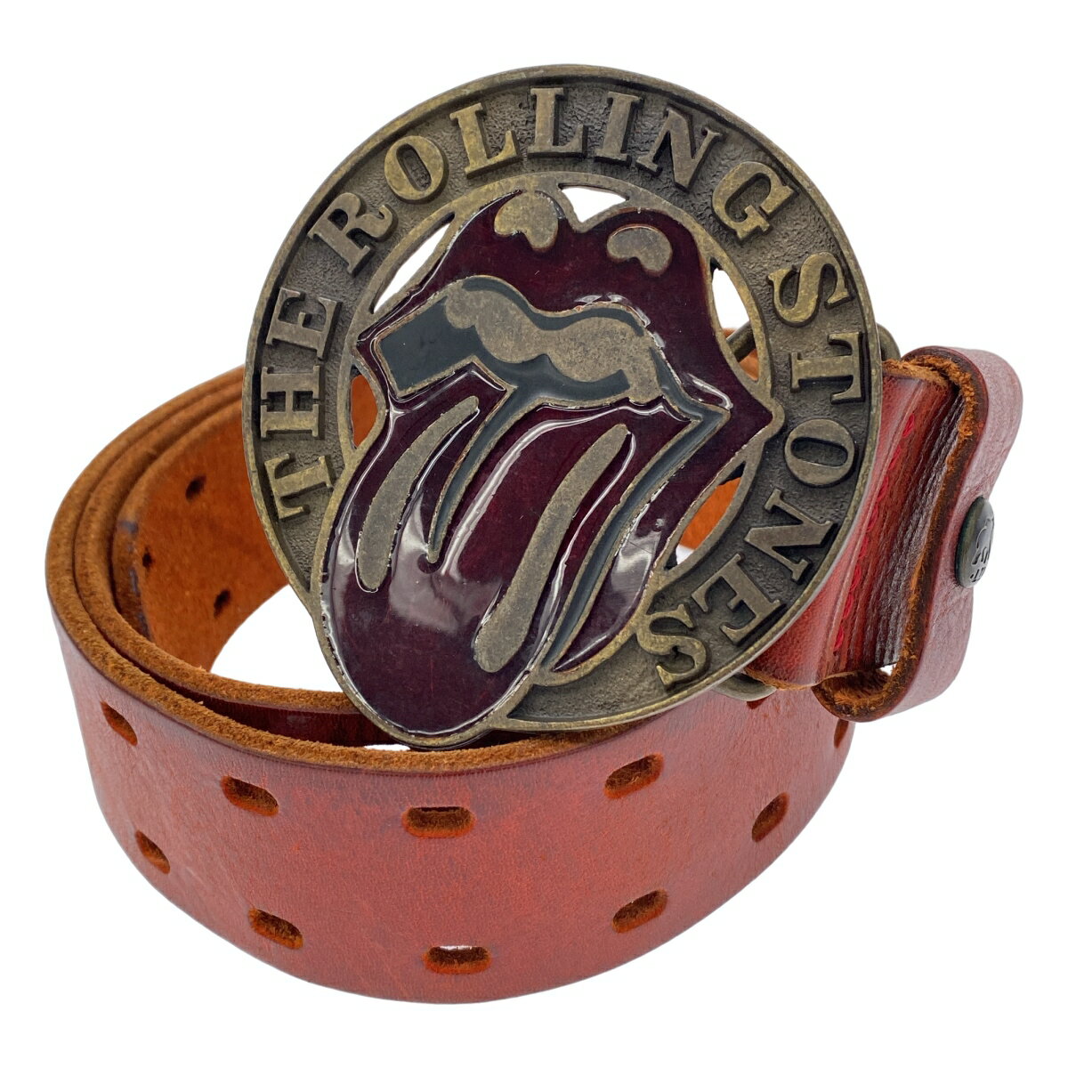 商品管理ID：ITPX8KEN8JR4 TRUNK SHOW トランクショー The Rolling Stones ローリングストーンズ レザーベルト コンディションについて コンディションランクの基準は、当社が設けた基準となります。 感じ...