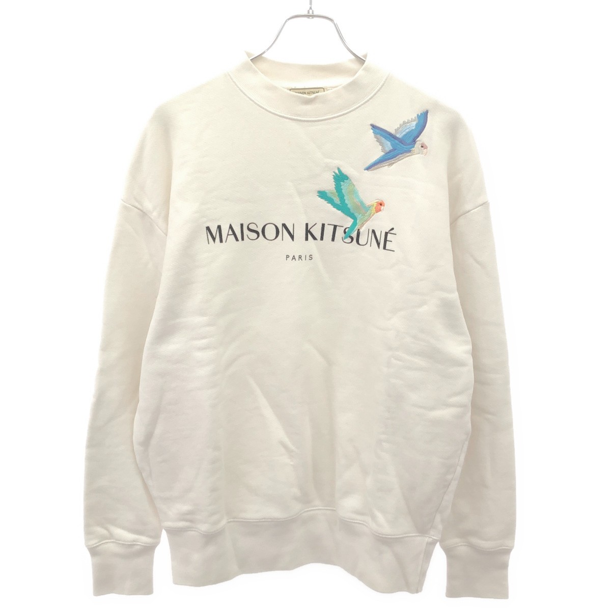 商品管理ID：IT1U4SCF78LK MAISON KITSUNE メゾンキツネ バード刺繍 ロゴスウェットトレーナー KMM-1817-A コンディションについて コンディションランクの基準は、当社が設けた基準となります。 感じ方には個...