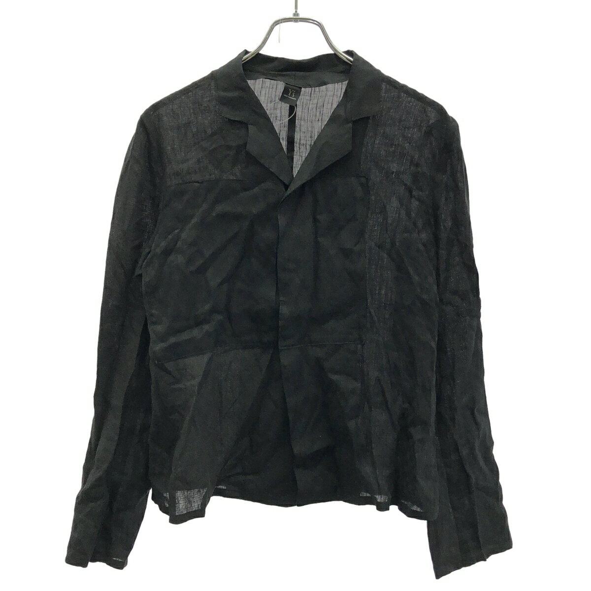 商品管理ID：IT0O03SWM666 Y's Yohji Yamamoto ワイズ ヨウジヤマモト オープンカラージャガードリネンシャツ YP-J24-800 コンディションについて コンディションランクの基準は、当社が設けた基準となりま...