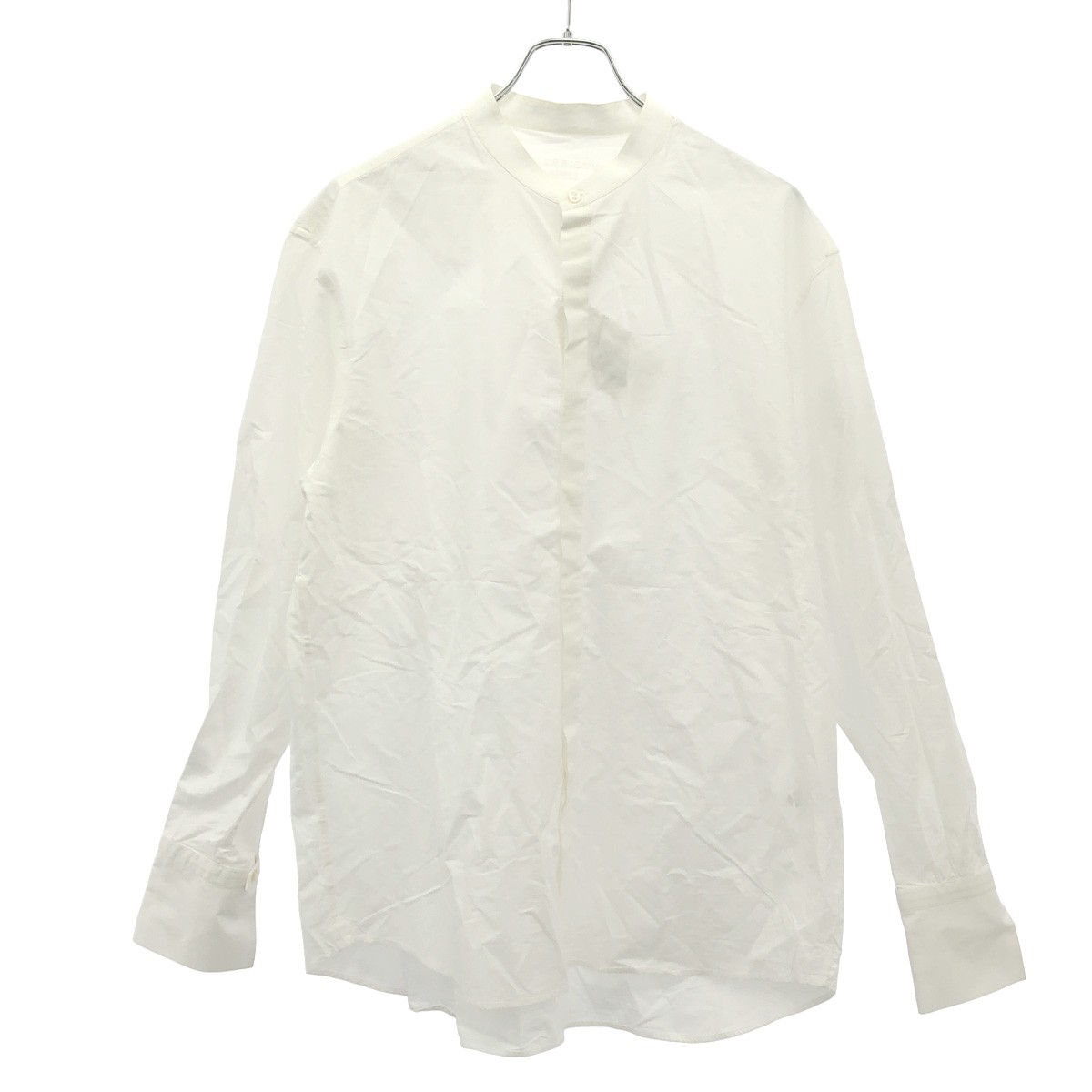 商品管理ID：ITJSAVAGU9GU BOURRIENNE PARIS ブリエンヌパリ ロゴエンブロイダリーバンドカラーシャツ コンディションについて コンディションランクの基準は、当社が設けた基準となります。 感じ方には個人差があります...